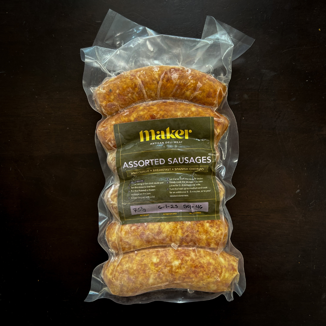 Maker PH Sausage Sampler (Andouille, Breakfast Sausage, and Spanish Ch – timplado